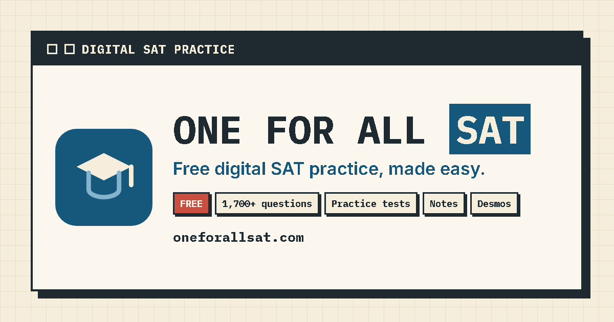 Digital SAT Notes for Every Topic: Math and Reading & Writing | One for ...